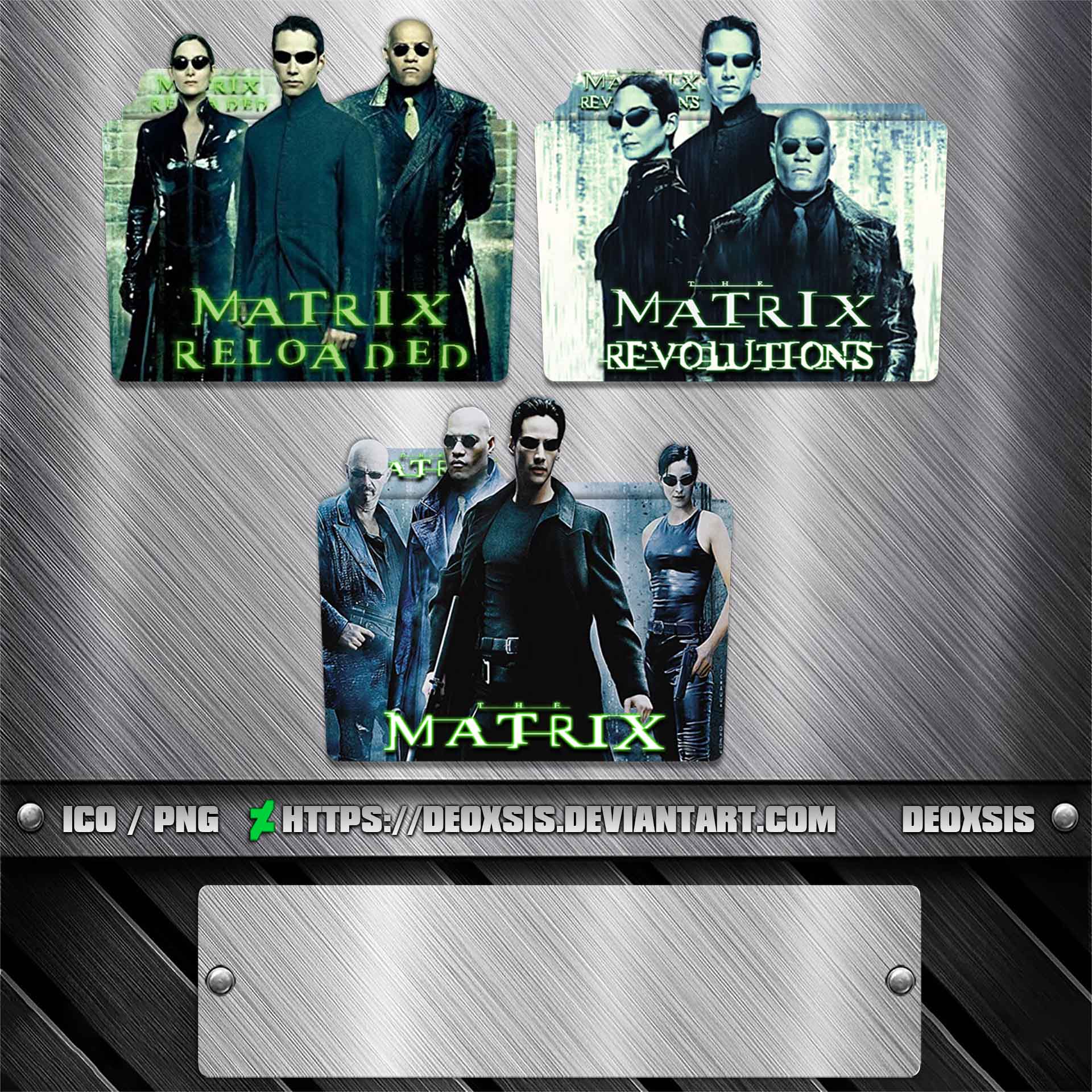 The Matrix Trilogy Folder Icons by deoxsis on DeviantArt