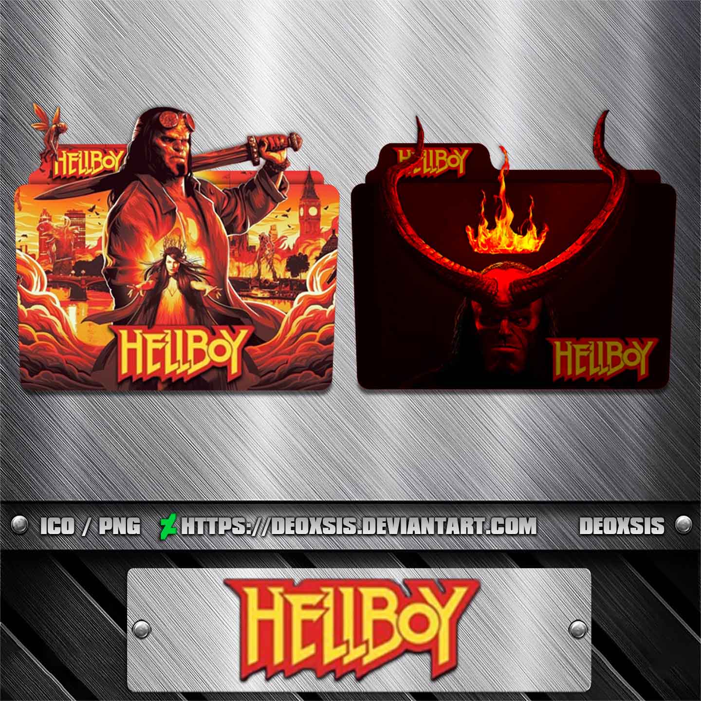Hellboy [2019] folder Icon Pack by deoxsis on DeviantArt