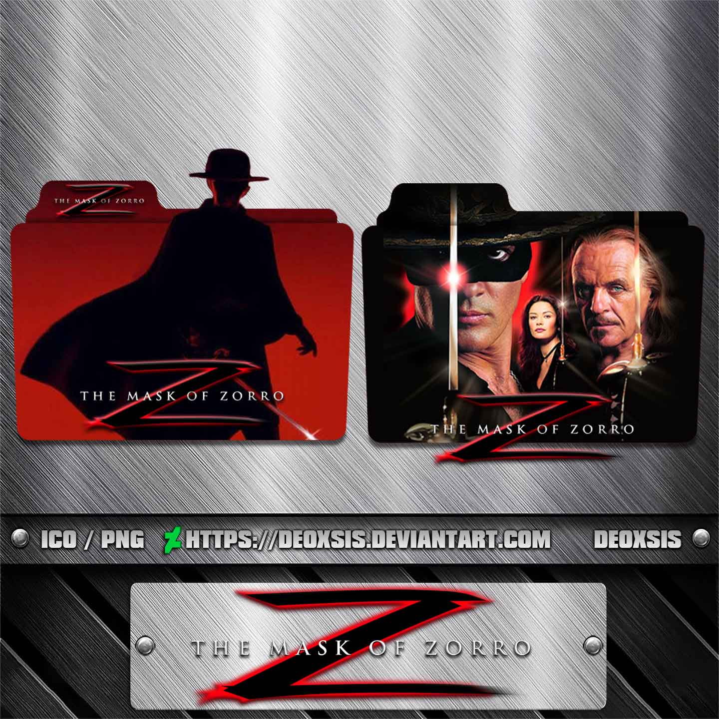 The Mask of Zorro [1998] Folder Icon Pack by deoxsis on DeviantArt