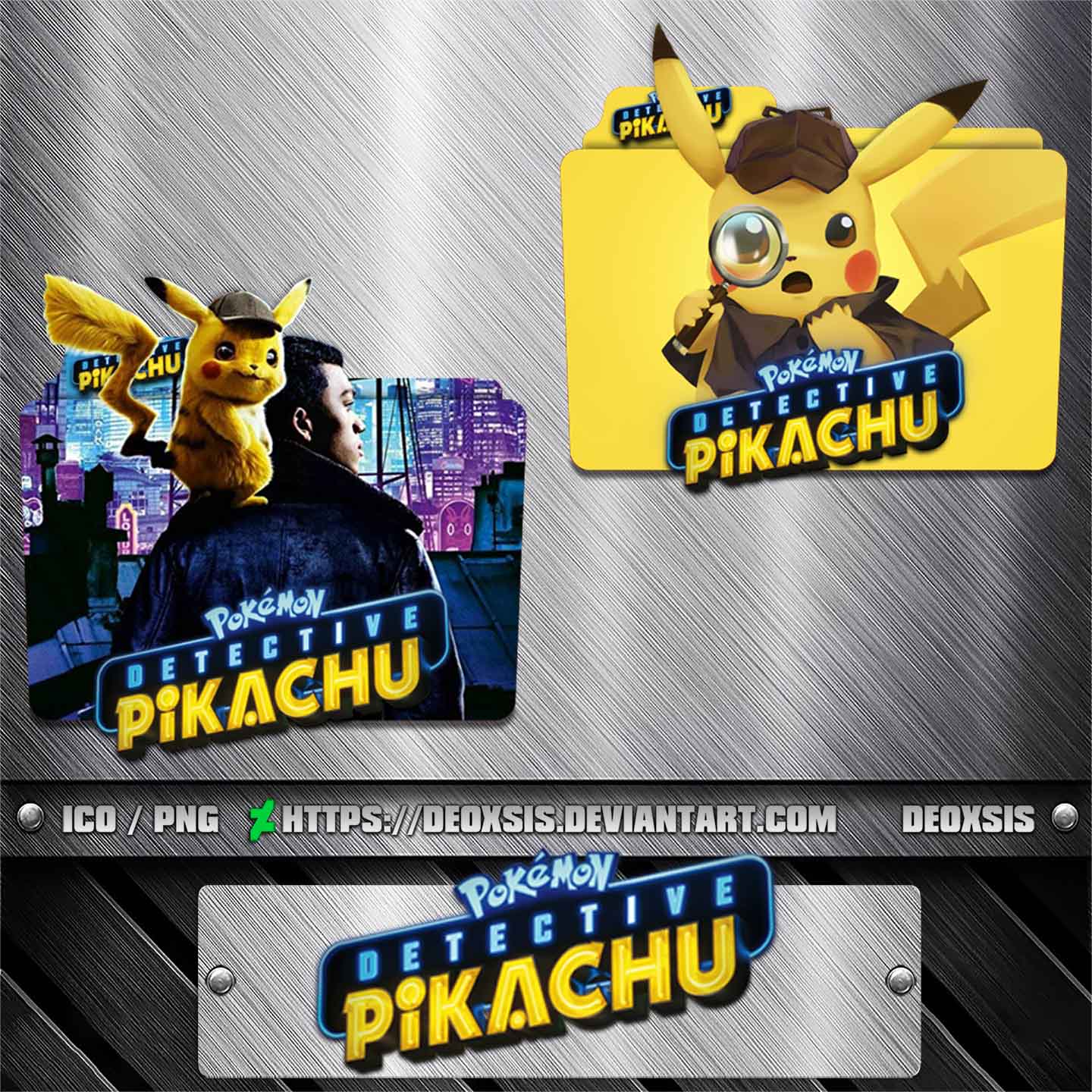Pokmon Detective Pikachu [2019] Folder Icon Pack by deoxsis on DeviantArt
