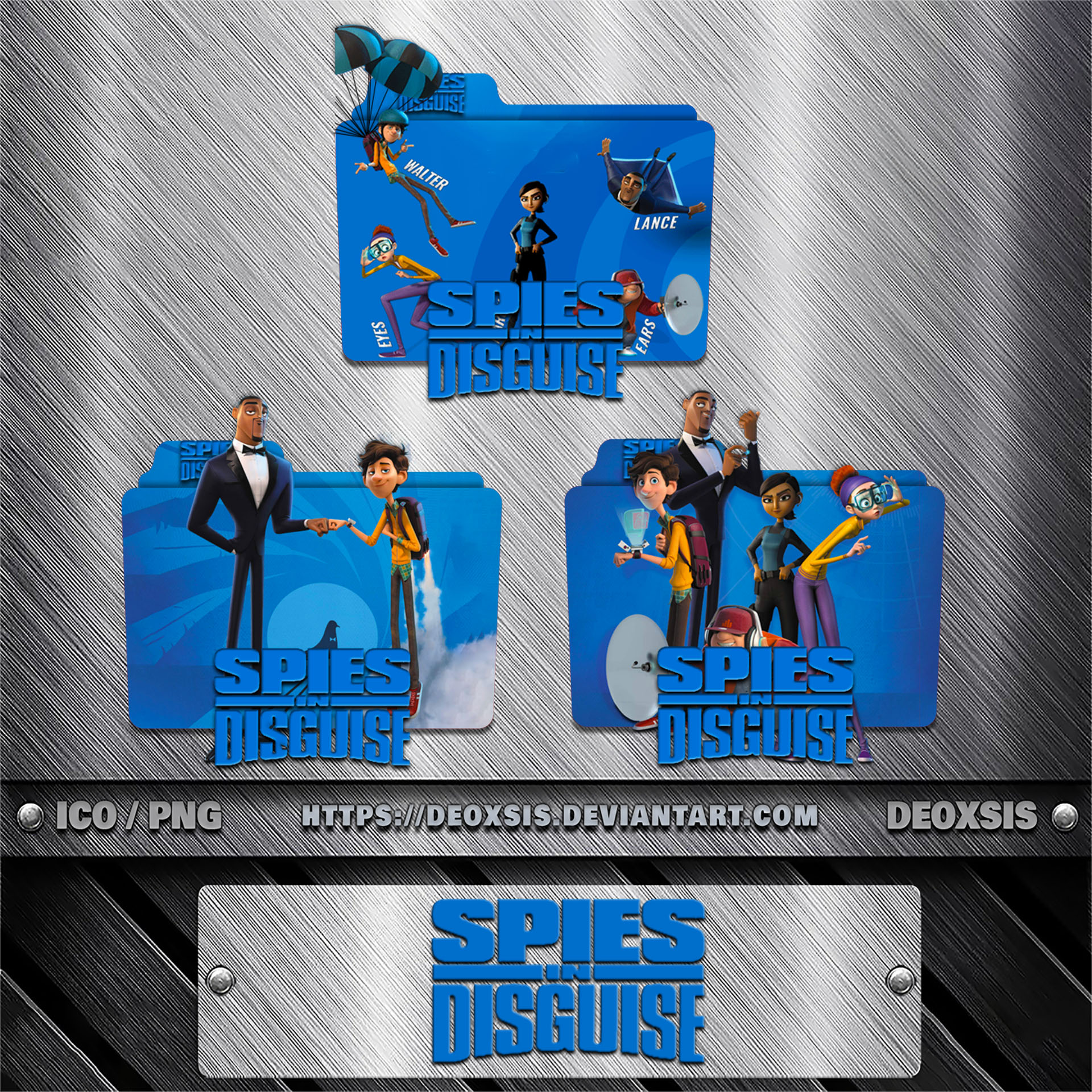 Spies In Disguise [2019] Folder Icon Pack by deoxsis on DeviantArt