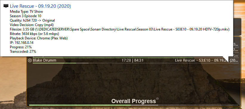 Tautulli Desktop Monitoring 2.2.0 by bdrumm on DeviantArt