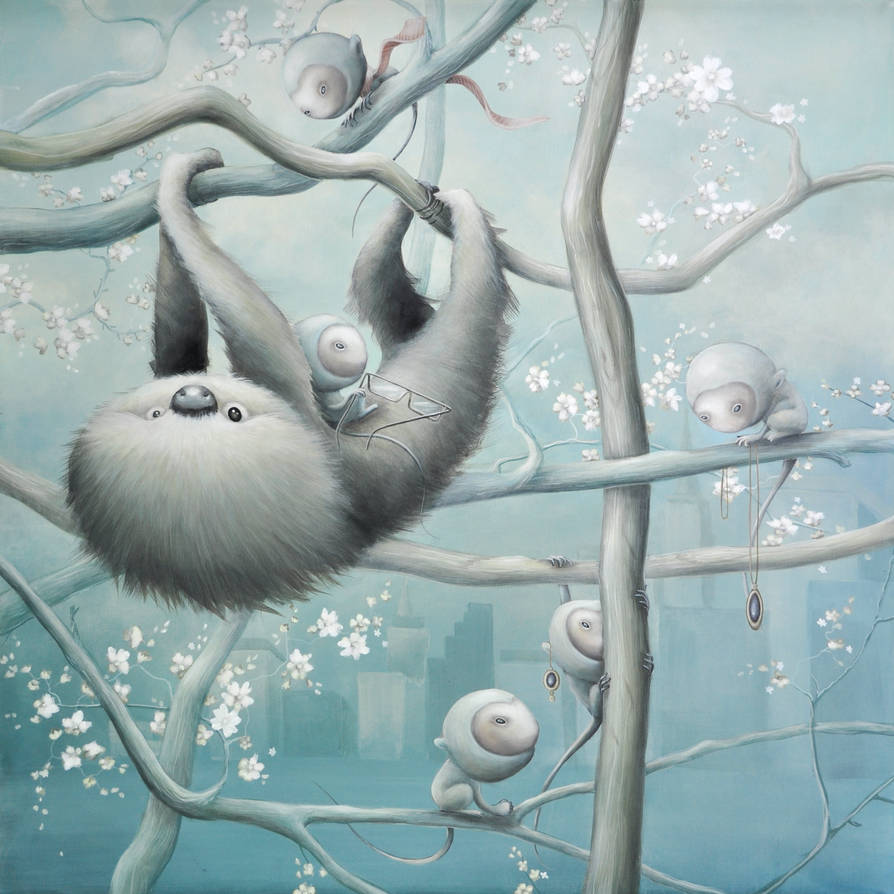 Sloth In The City by AnneAngelshaug on DeviantArt