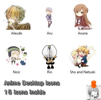 Anime Desktop Icons by mysunshine29 on DeviantArt