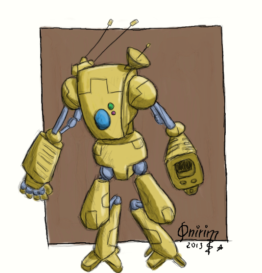 Yellow Robot by Onirim on DeviantArt