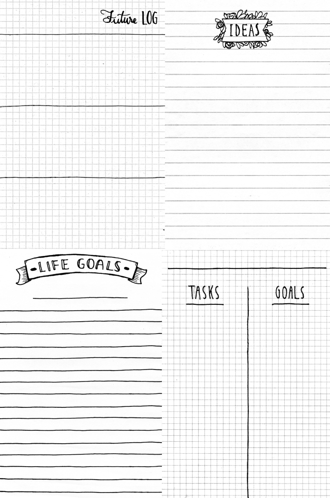 Free Printables - Planner / Journal Worksheets by Ninelyn on DeviantArt