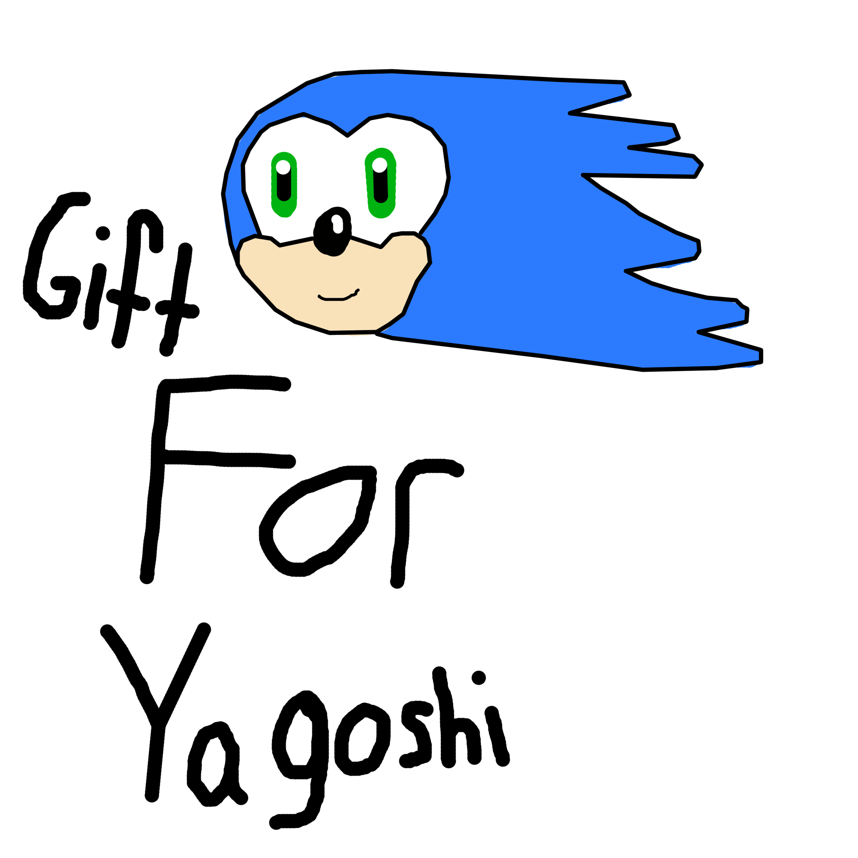 Sonic The Hedgehog For Yagoshi by xsamxthexhedgehogx on DeviantArt