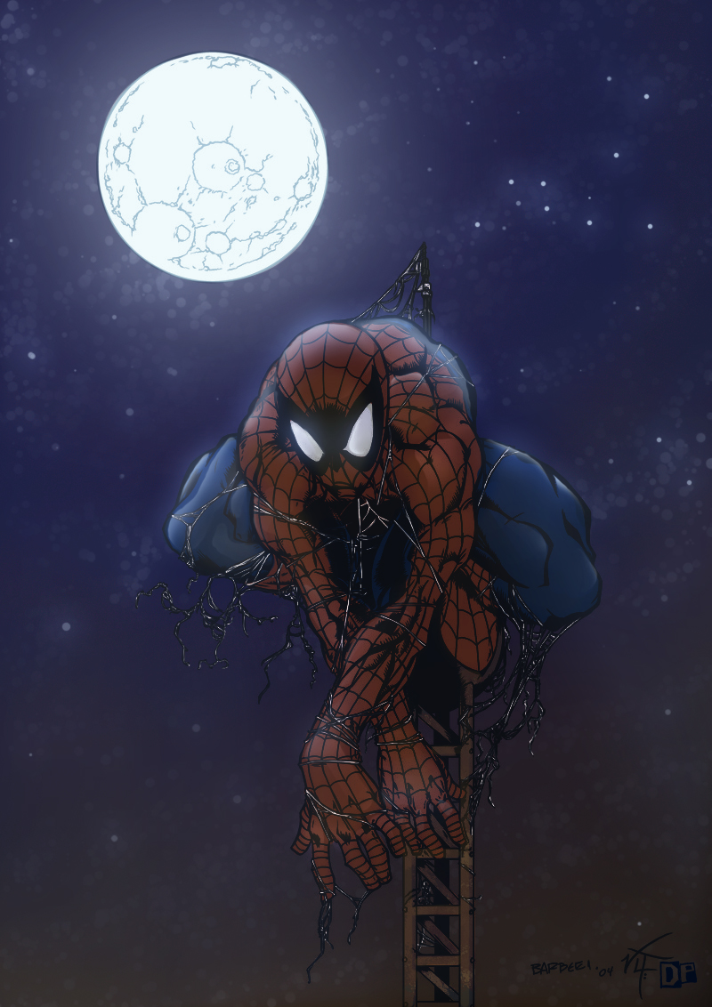 Spider in the moonlight by DeadlyPancake on DeviantArt