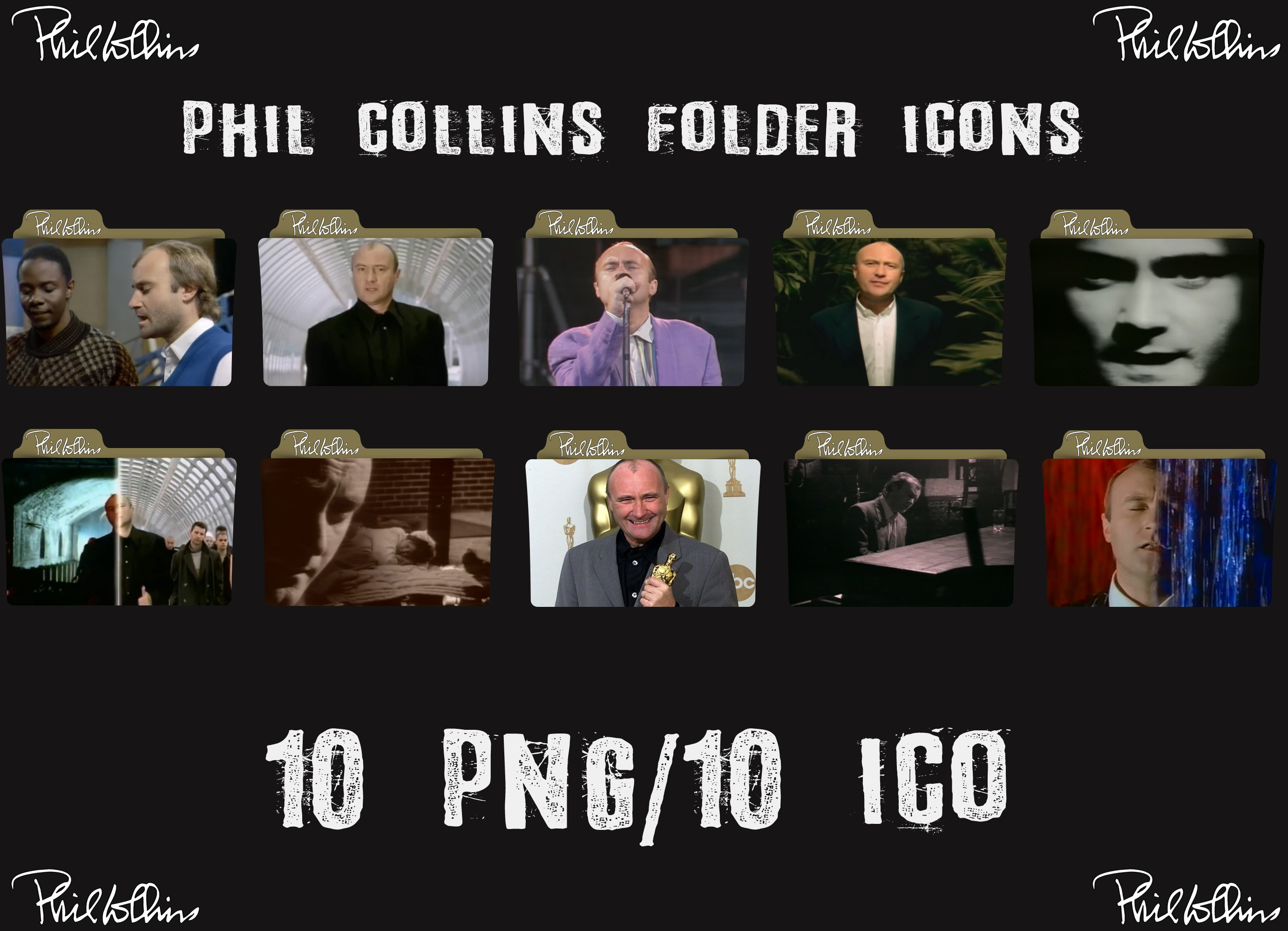 Phil Collins Folder Icons Pack by ChrisNeville85 on DeviantArt
