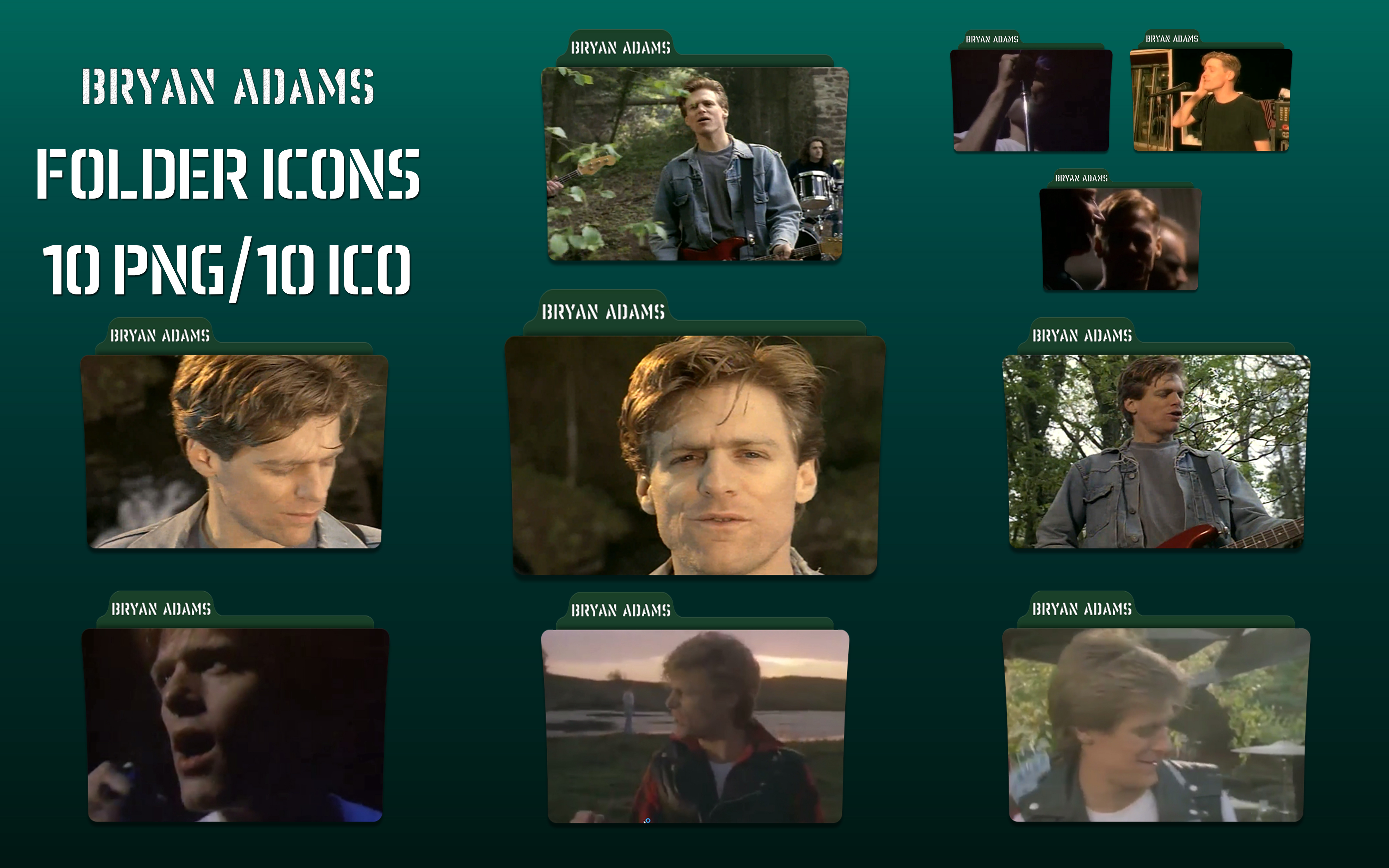 Bryan Adams Folder Icons Pack by ChrisNeville85 on DeviantArt