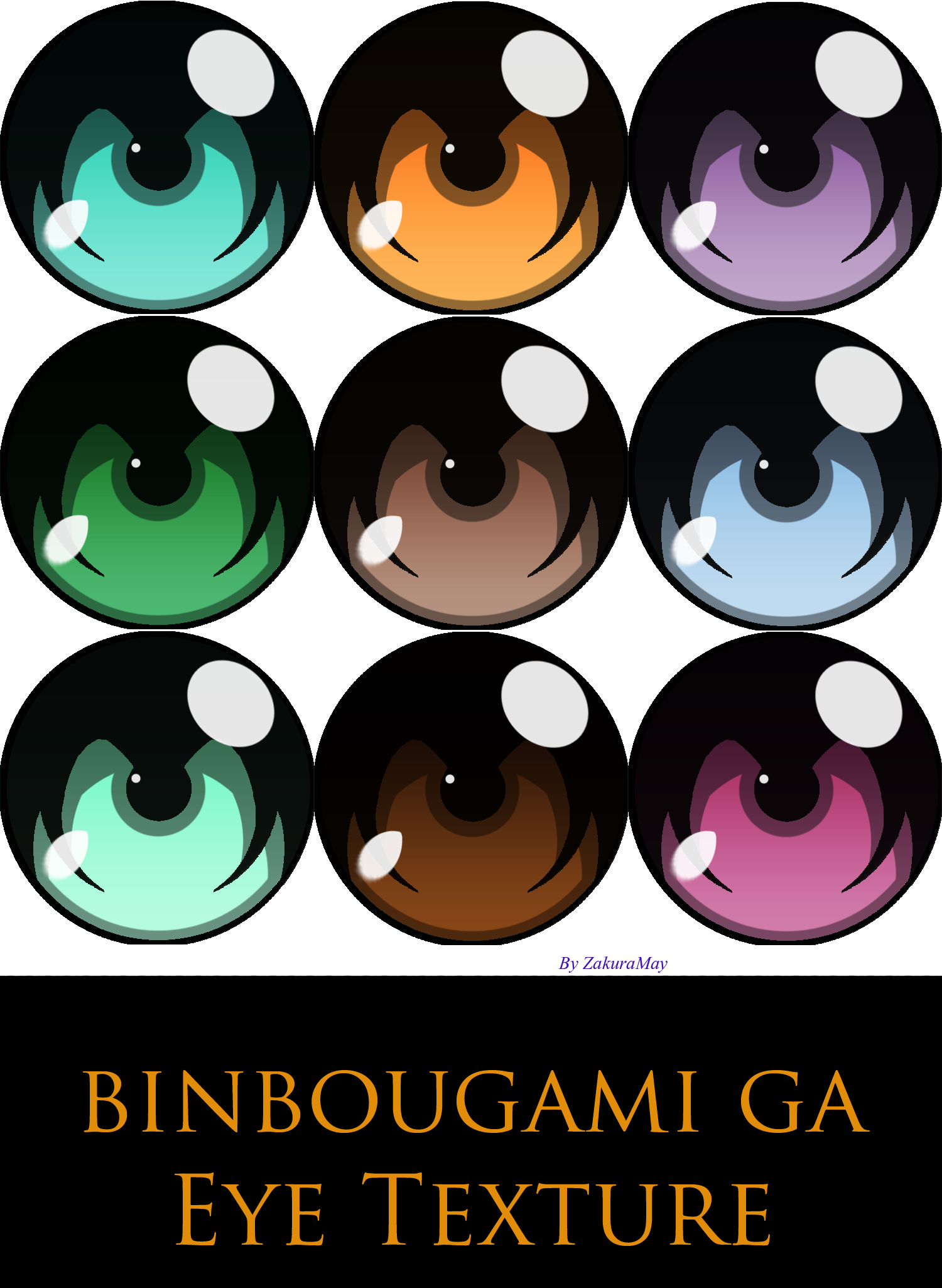 [Binbougami ga] Eye Texture [+Download] by Metra-Philia on DeviantArt