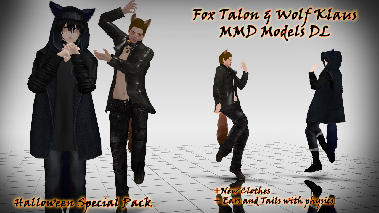 Halloween Pack: Fox Talon and Wolf Klaus MMD by KadajoGameOver on ...