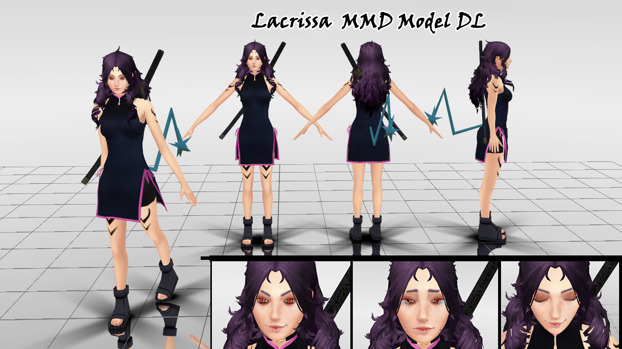 MMD Commission Lacrissa OC Model by KadajoGameOver on DeviantArt