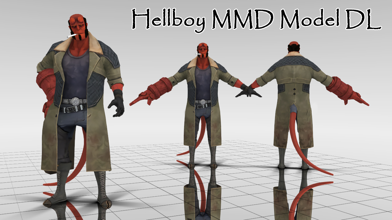 Hellboy MMD Model DL by KadajoGameOver on DeviantArt
