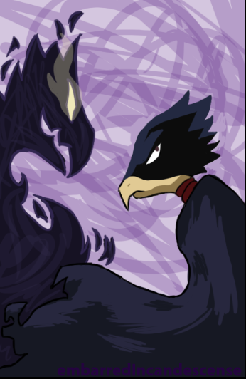 Tokoyami And Dark Shadow by embarredIncandesence on DeviantArt