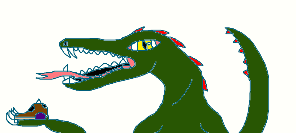 Lizard monster in my own fnaf art (Not animatronic by scizor999 on ...