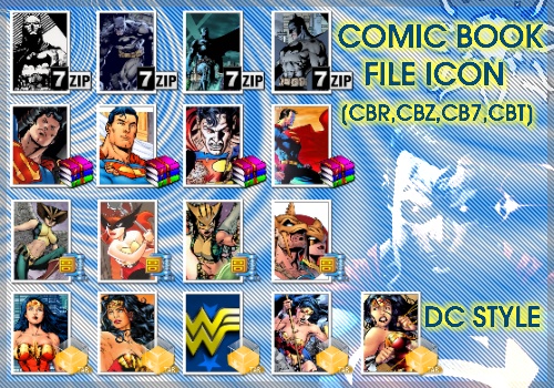 Comic book file icon DC style by necro-rk on DeviantArt