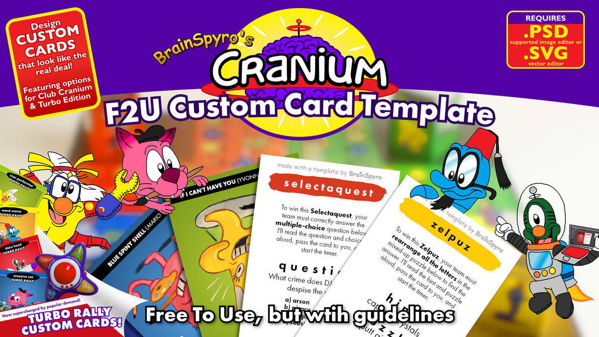 {F2U} Cranium Custom Card Template by BrainSpyro on DeviantArt