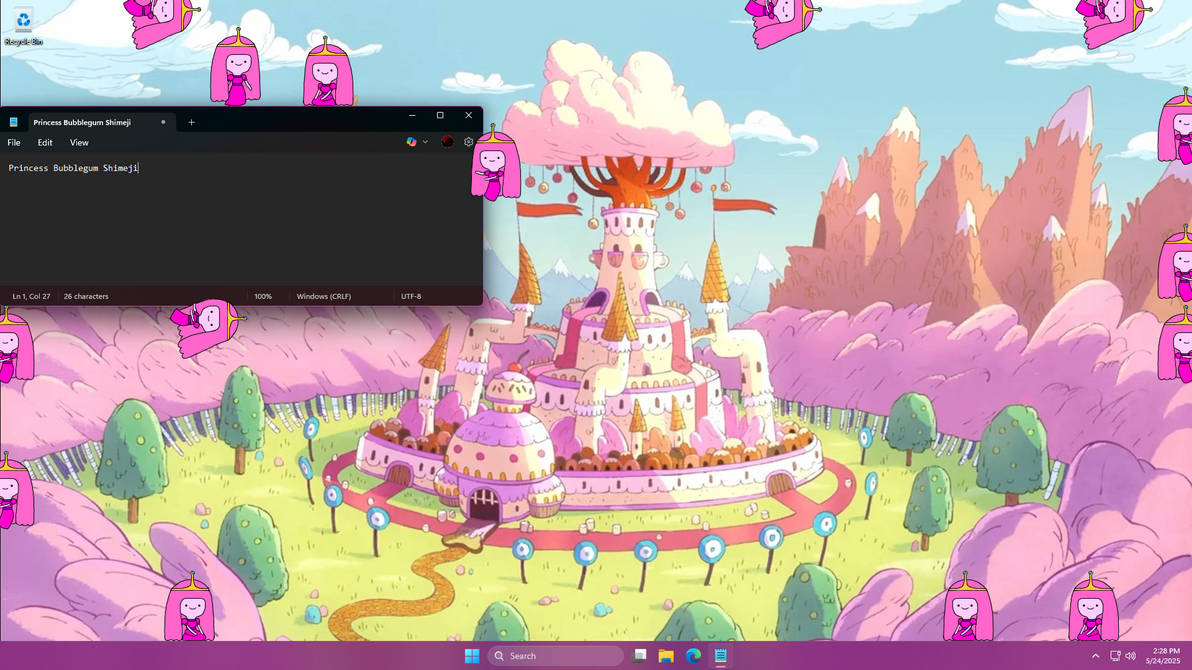 Princess Bubblegum Shimeji by virtualConstructor on DeviantArt