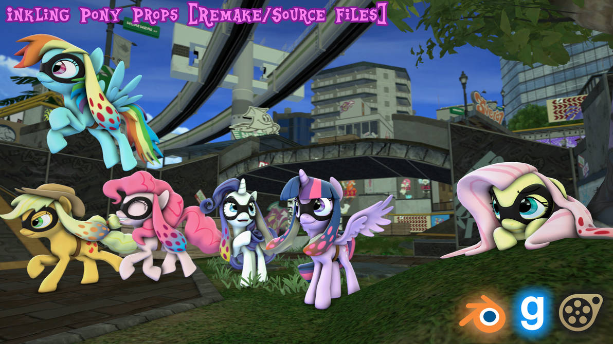 [DL] Inking Pony Props [Remake/Source Files] by MythicSpeed on DeviantArt