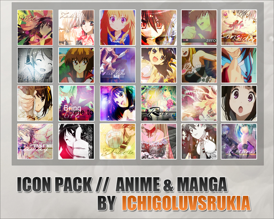 Anime Icon Pack by ichigoluvsrukia on DeviantArt