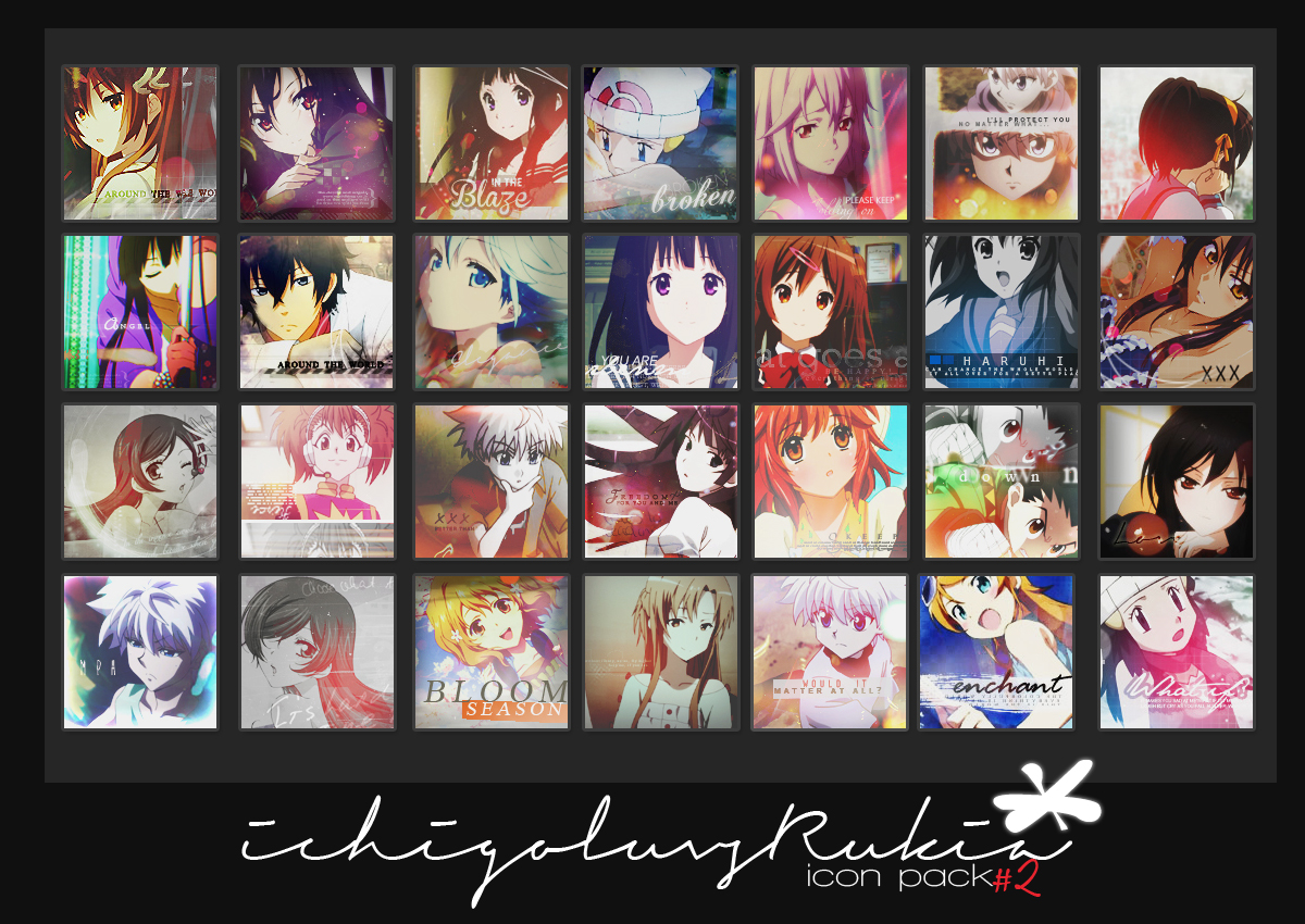 Anime Icon Pack 2 by ichigoluvsrukia on DeviantArt