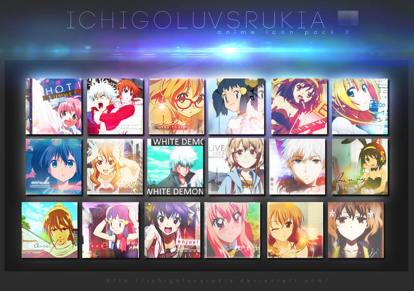 Anime Icon Pack 3 by ichigoluvsrukia on DeviantArt