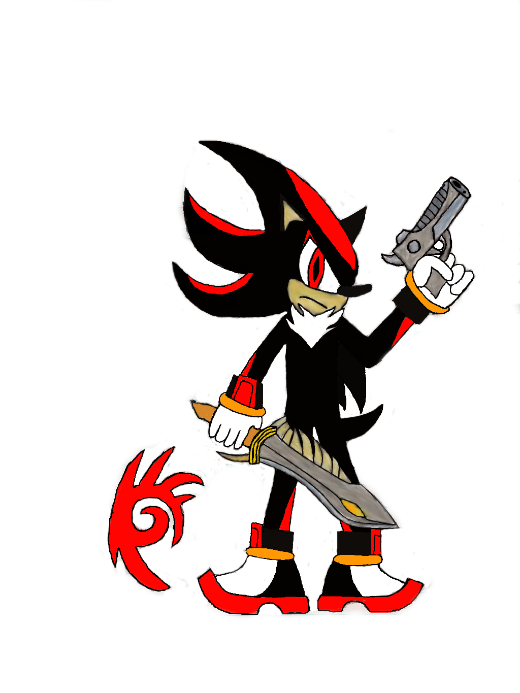 Shadow the Hedgehog (recolored) by E-001 on DeviantArt