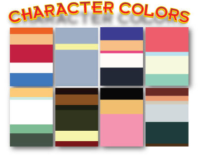 Futurama Character Colors by car54 on DeviantArt