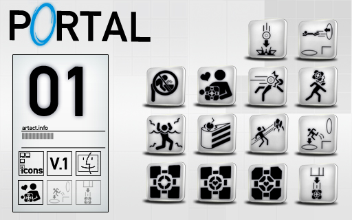 Portal icons Set 01 v.1 by CountAmber on DeviantArt