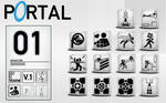 Portal 2 - Icon Pack - DARK by Crussong on DeviantArt