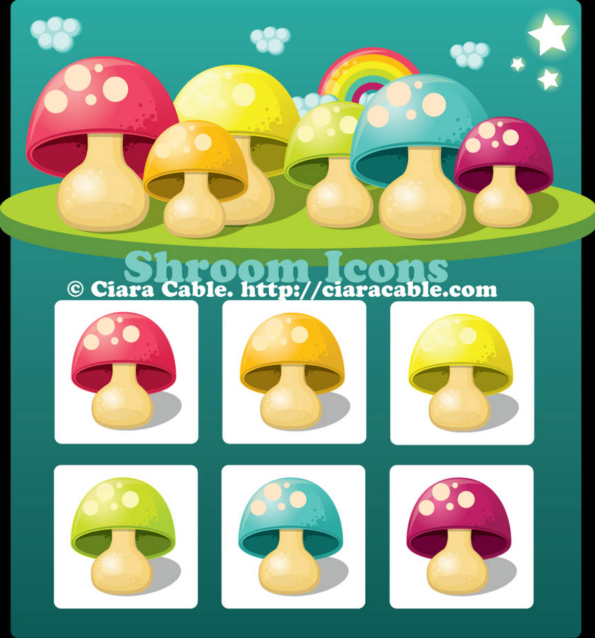 Shroom Icons by ciara-cable on DeviantArt
