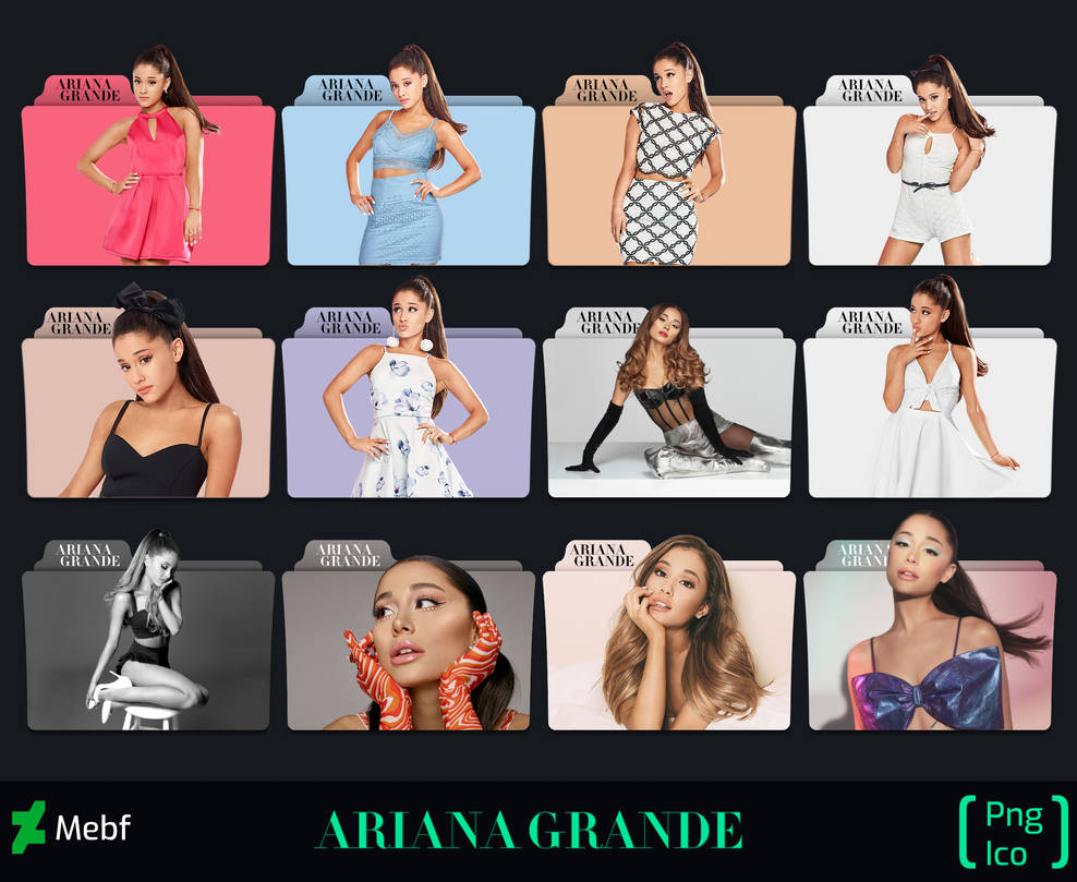 Ariana Grande Folder Icons by Mebf on DeviantArt