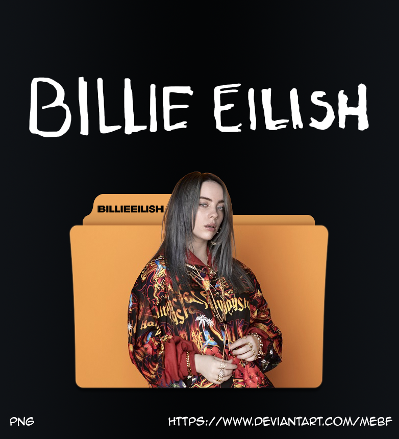 Billie Eilish Folder Icon by Mebf on DeviantArt