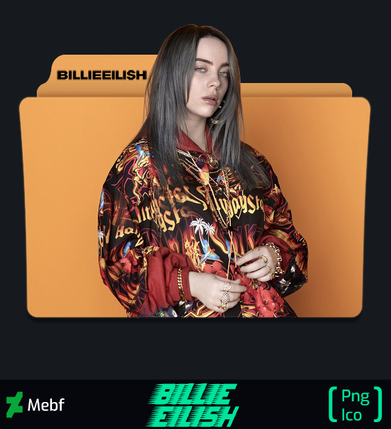 Billie Eilish Folder Icon by Mebf on DeviantArt