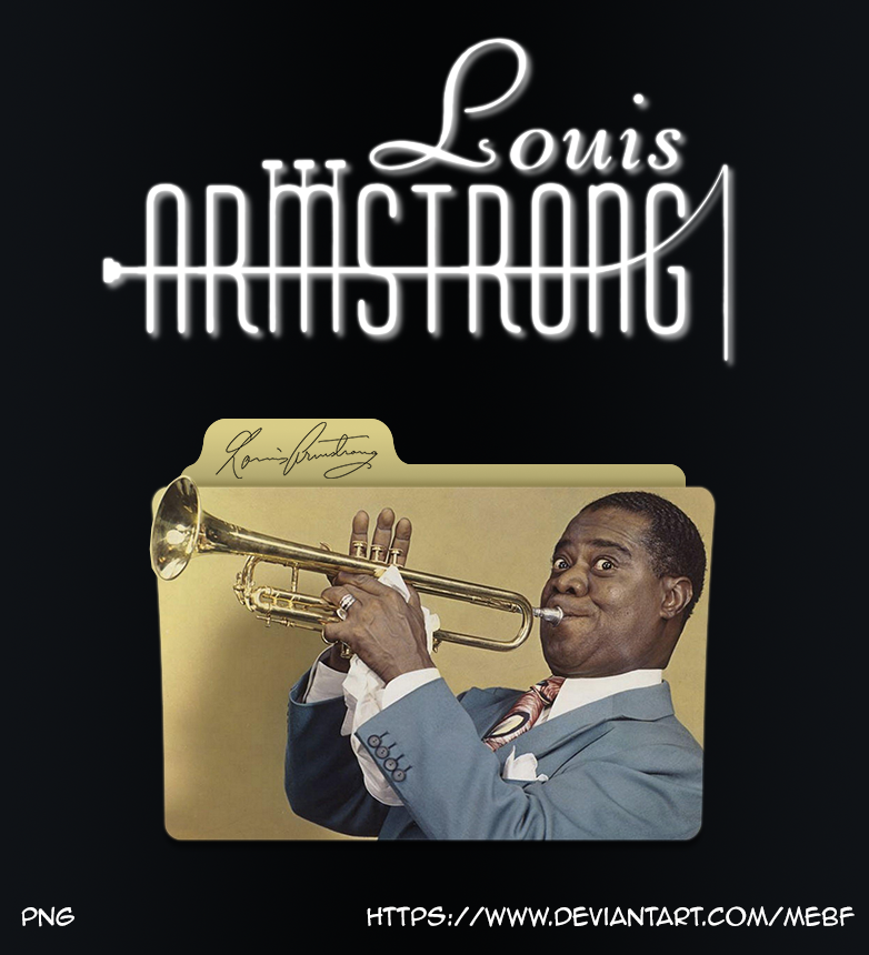 Louis Armstrong Folder Icon by Mebf on DeviantArt