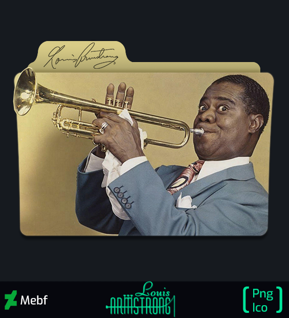 Louis Armstrong Folder Icon by Mebf on DeviantArt