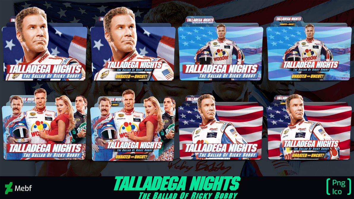 Talladega Nights The Ballad of Ricky Bobby Icons by Mebf on DeviantArt
