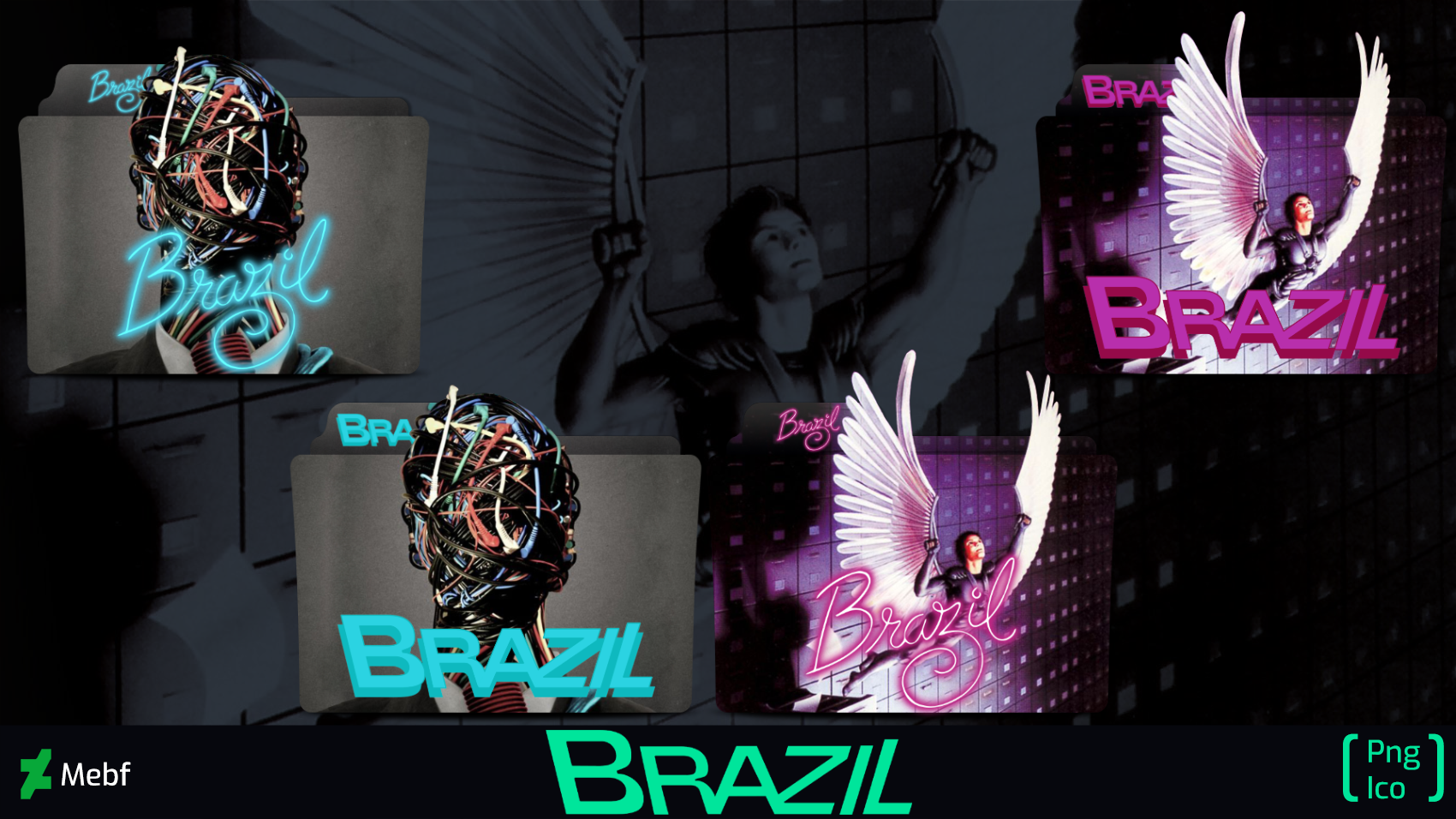 Brazil (1985) Folder Icons Pack by Mebf on DeviantArt