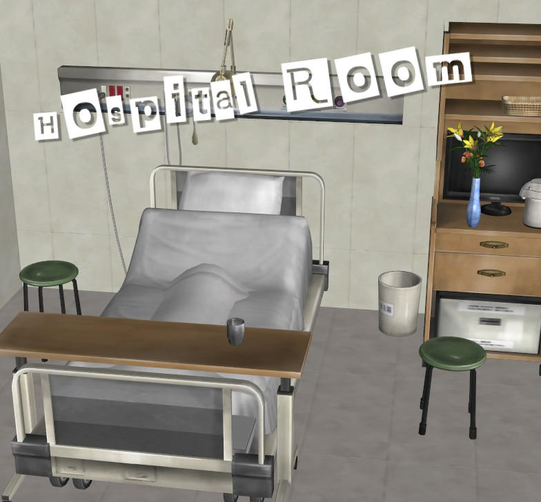 Persona 5 Hospital Room for xnalara by Sasuke-Bby on DeviantArt