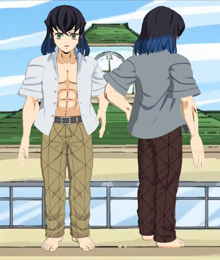 Kimetsu Academy Inosuke Hashibira XPS by Sasuke-Bby on DeviantArt