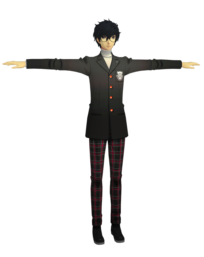 P5D Ren Winter Uniform XPS by Sasuke-Bby on DeviantArt