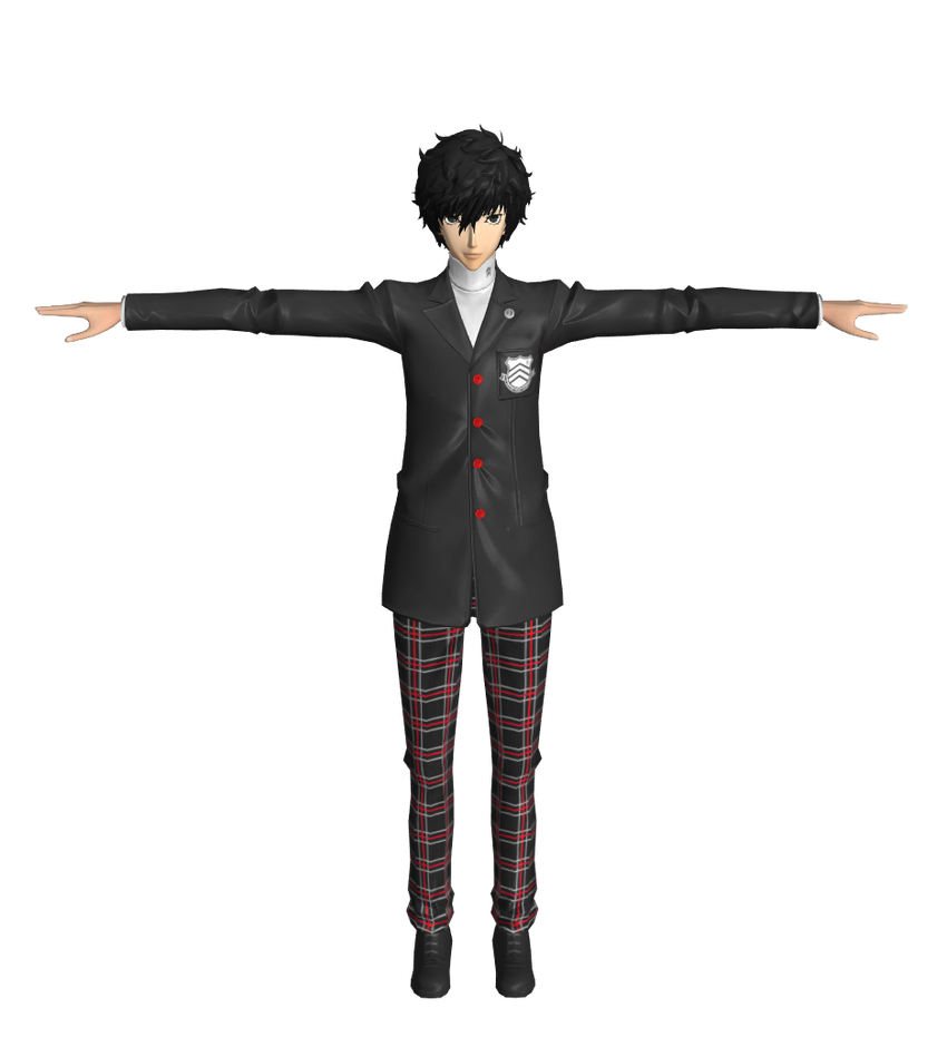 P5X Ren Uniform [OBJ] by Sasuke-Bby on DeviantArt