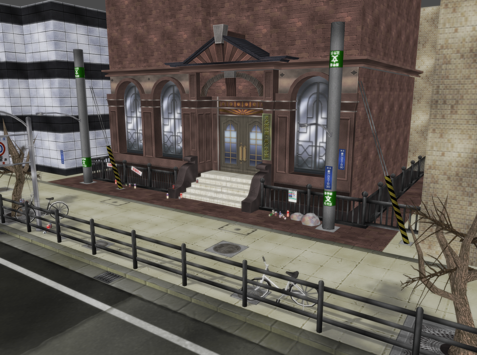 Persona 3 Iwatodai Dorm Outside XPS by Sasuke-Bby on DeviantArt