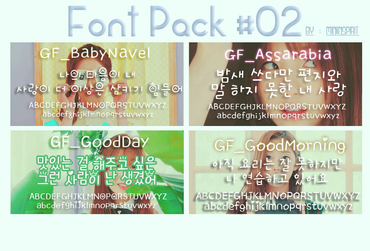 Font pack #2 by miniinspirit on DeviantArt