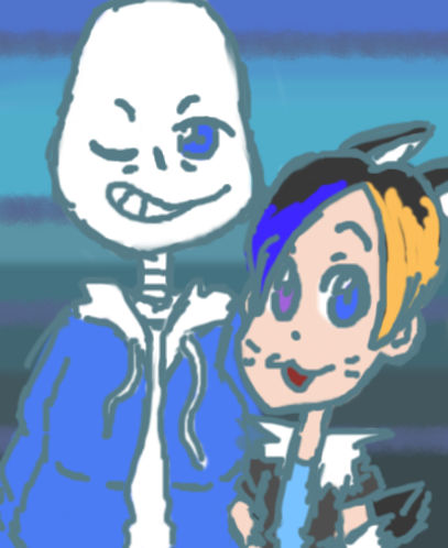 sans and crystal by Selina-CHAN-FNAF on DeviantArt