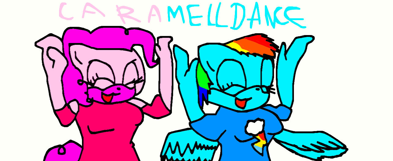 Pinkie and Dash Caramelldance by PinkiePiePinkPony on DeviantArt