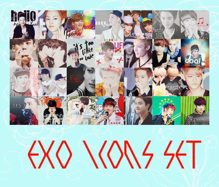 EXO ICONS SET by kamjong-kai on DeviantArt