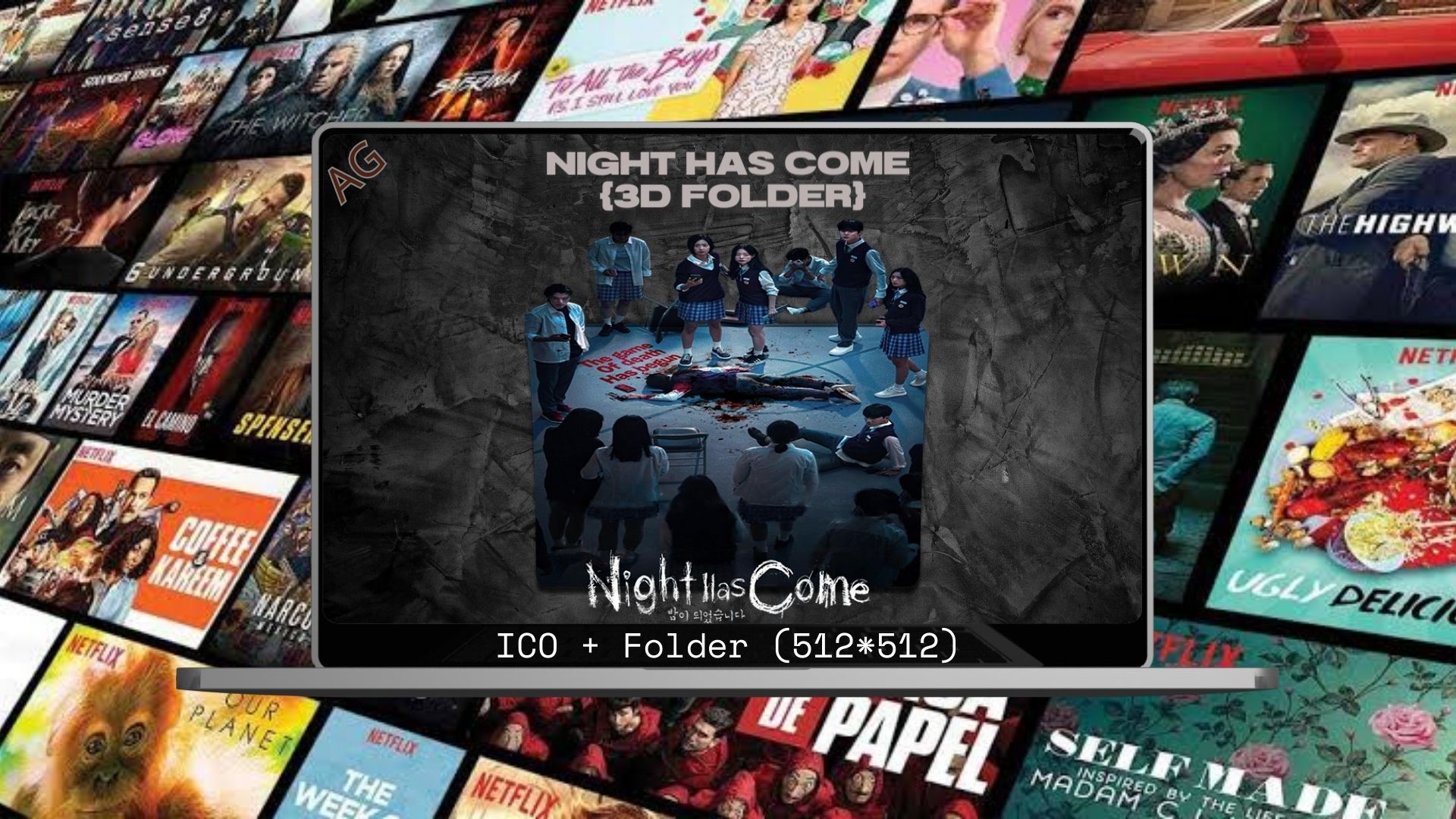 Night Has Come Folder Icon (3D) by ahmedghazyy on DeviantArt