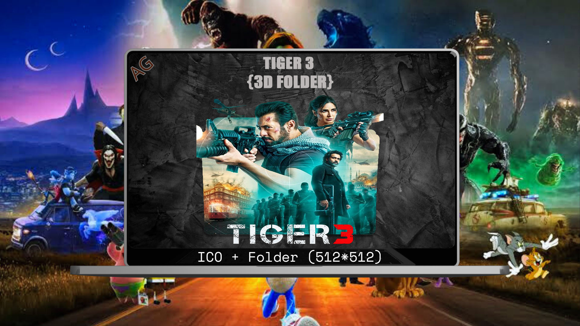 Tiger 3 Folder Icon (3D) - AG by ahmedghazyy on DeviantArt